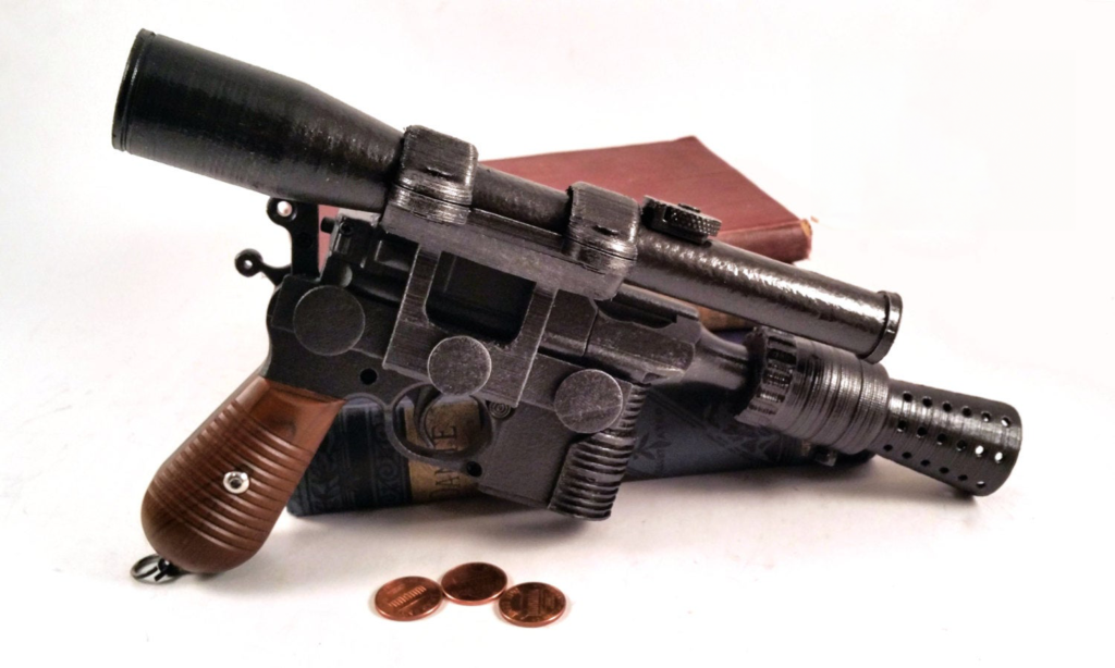 Airsoft – Han Solo’s DL-44 heavy blaster pistol prop w/scope – metal ...