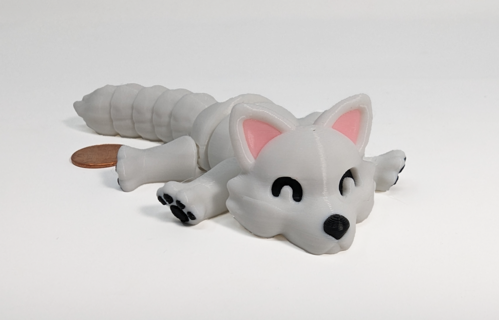 Super Cute 3D Printed Articulated Artic Fox