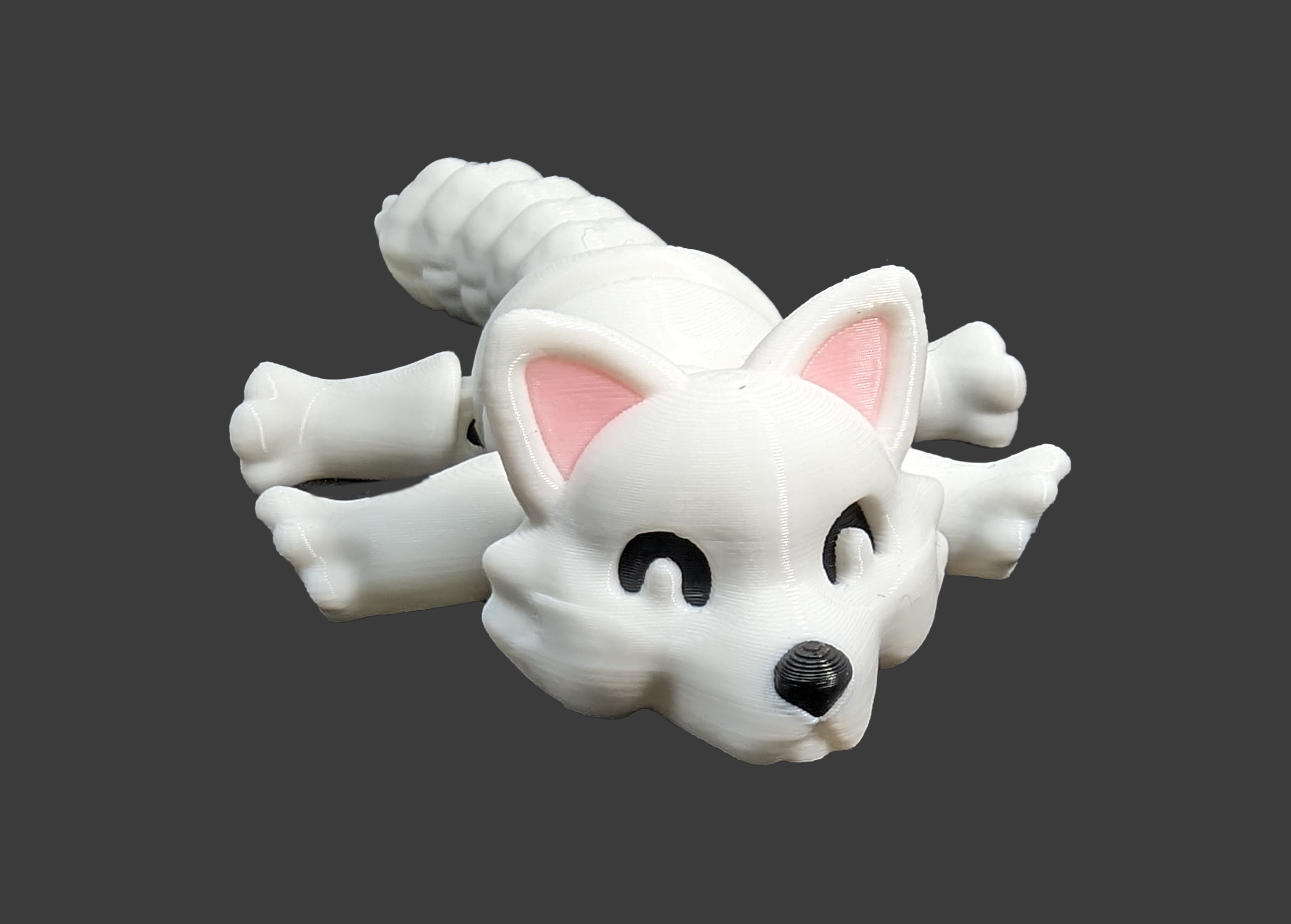 Super Cute 3D Printed Articulated Artic Fox