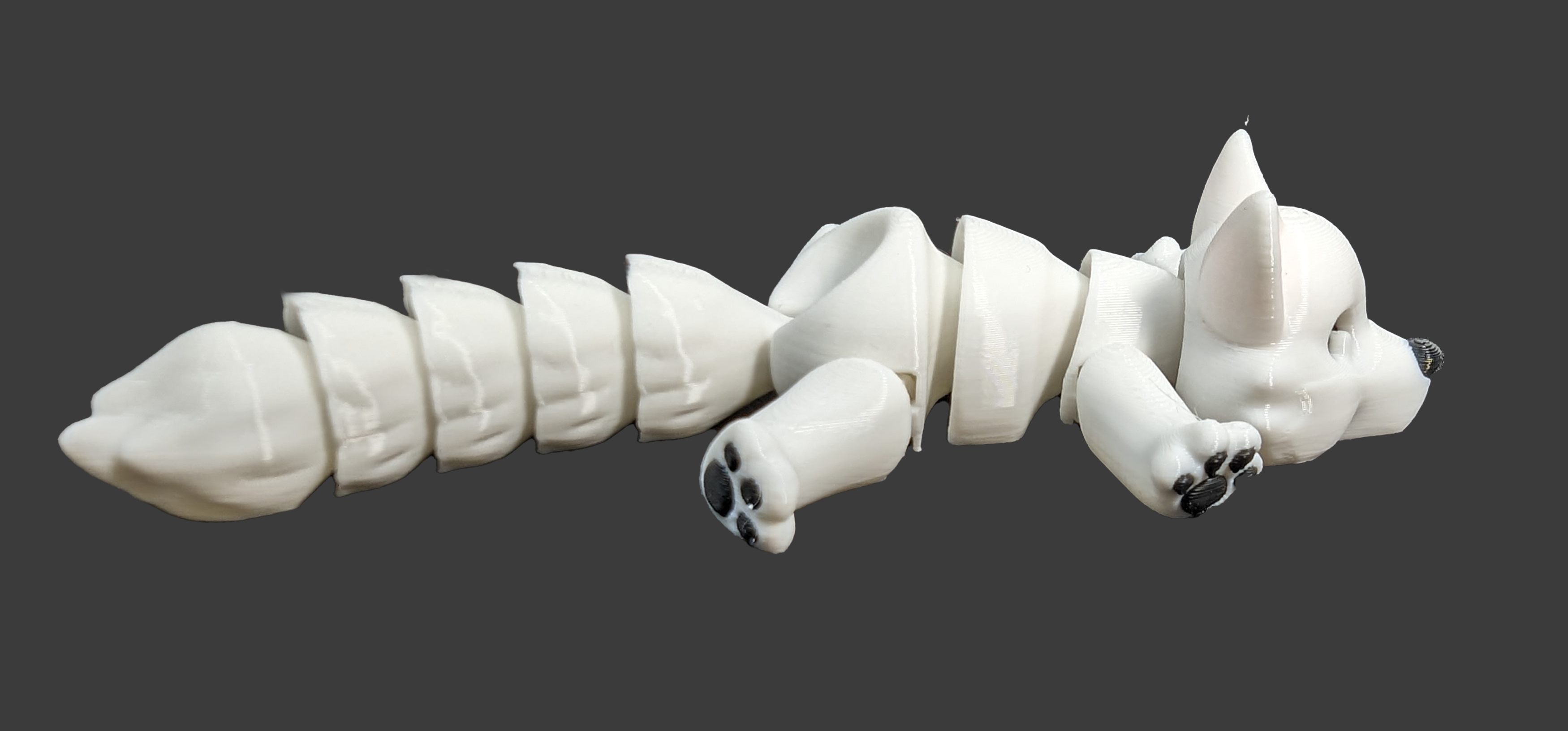 Super Cute 3D Printed Articulated Artic Fox