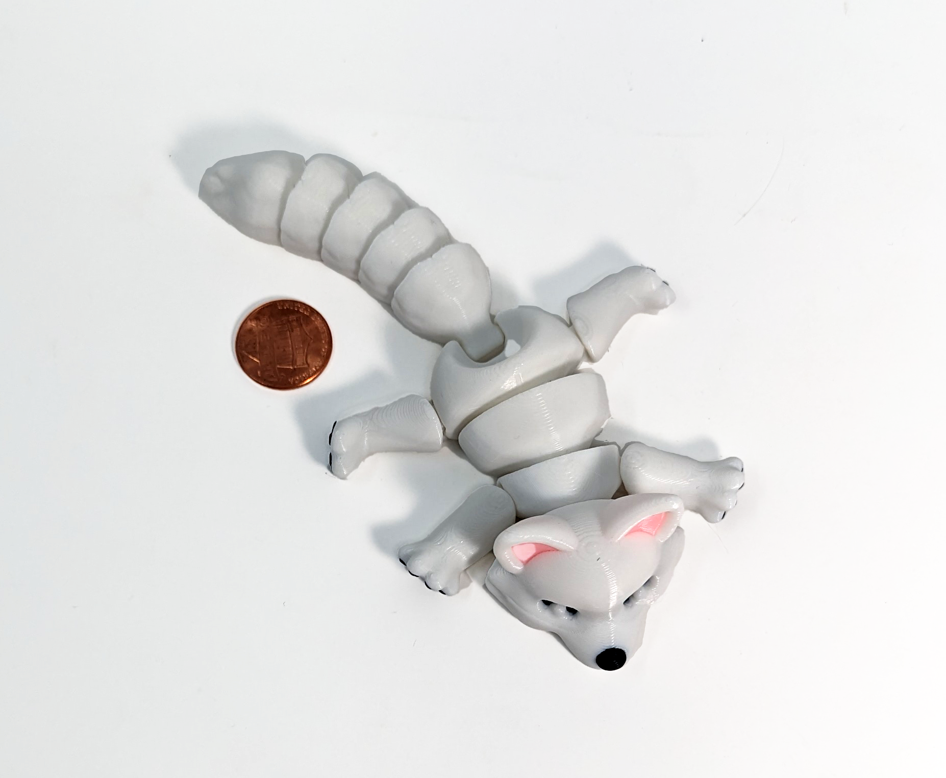 Super Cute 3D Printed Articulated Artic Fox