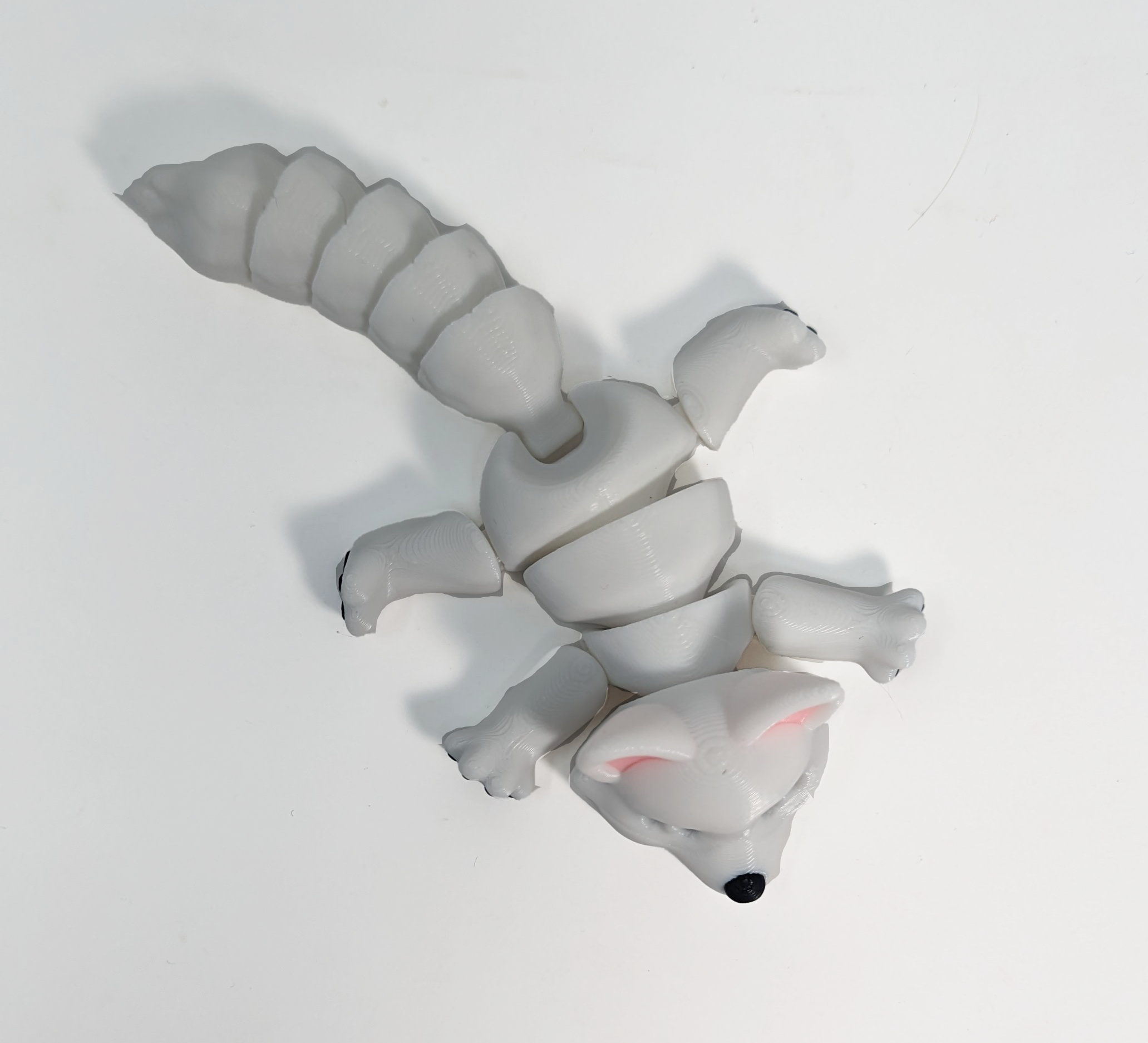 Super Cute 3D Printed Articulated Artic Fox