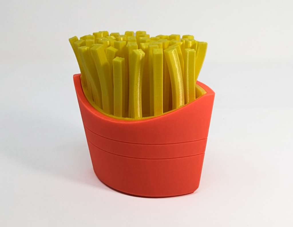 Tasty 3D Printed French Fry Box with Magnetic Lid – Fun Decor or ...