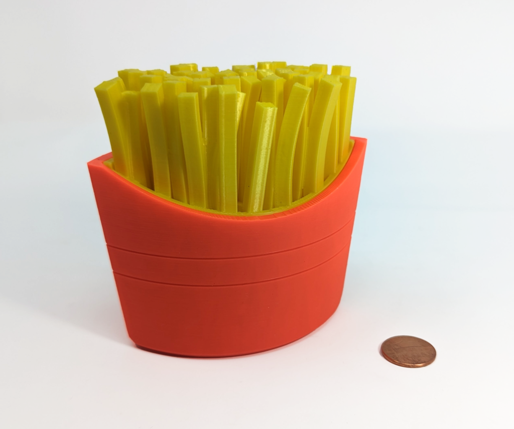 Tasty 3D Printed French Fry Box with Magnetic Lid – Fun Decor or ...
